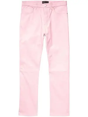 PURPLE BRAND Straight-leg Leather Trousers
