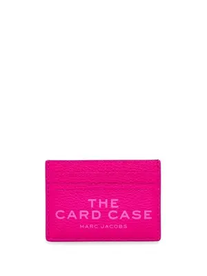 Marc Jacobs Logo-debossed Leather Cardholder - Pink