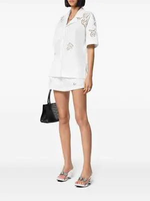 Versace Sangallo-embroidered Cotton Shirt