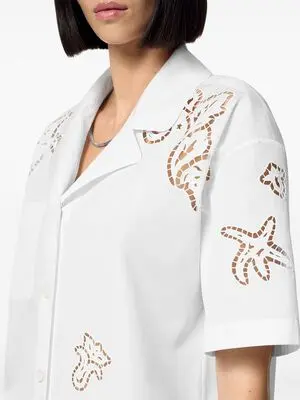 Versace Sangallo-embroidered Cotton Shirt