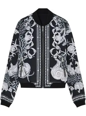Versace Barocco Sea Reversible Bomber Jacket - Black