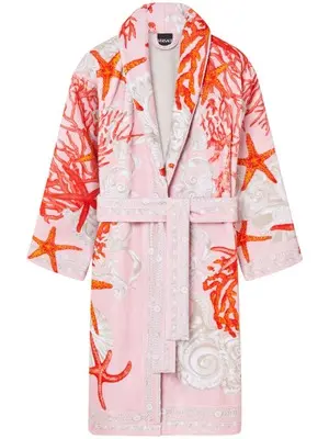 Versace Barocco Sea Bathrobe - Pink