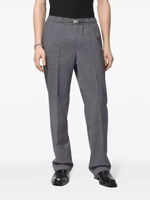 Versace Houndstooth Wool Trousers