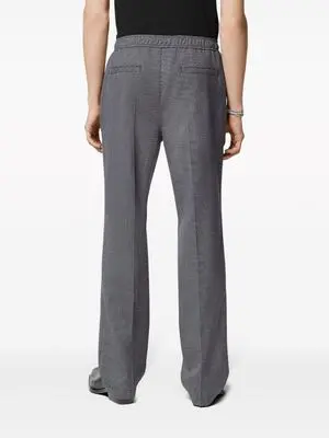 Versace Houndstooth Wool Trousers