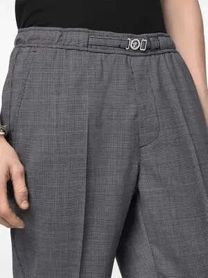 Versace Houndstooth Wool Trousers
