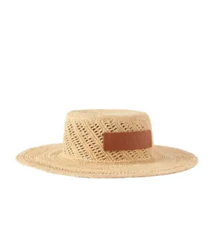 Loewe Paula's Ibiza Ajoure Raffia Hat - Neutrals