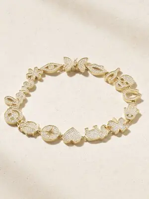 SYDNEY EVAN 15th Anniversary 14-karat Diamond Bracelet