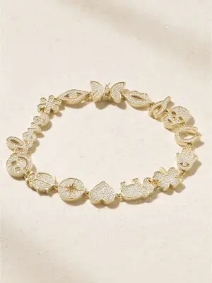 SYDNEY EVAN 15th Anniversary 14-karat Diamond Bracelet - Gold