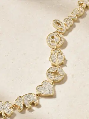 SYDNEY EVAN 15th Anniversary 14-karat Diamond Bracelet