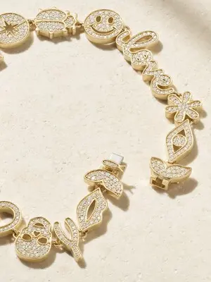 SYDNEY EVAN 15th Anniversary 14-karat Diamond Bracelet