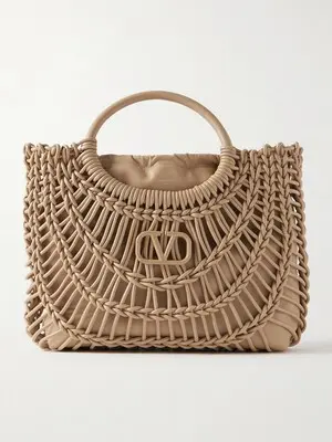 Valentino Garavani Allknots Woven Leather Tote