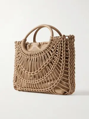 Valentino Garavani Allknots Woven Leather Tote