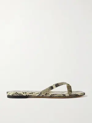AeydĒ Renee Snake-effect Sandals - Animal Print