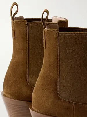 GIANVITO ROSSI Wylie 60 Suede Chelsea Boots - Brown