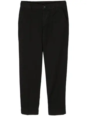 JAMES PERSE Tapered-leg Canvas Trousers - Black