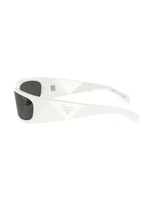 Prada Oval Frame Sunglasses - White