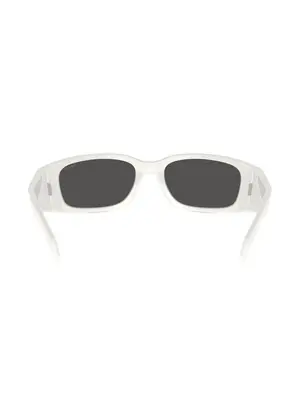 Prada Oval Frame Sunglasses - White