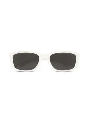 Prada Oval Frame Sunglasses - White