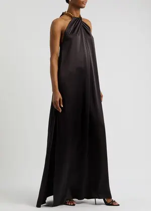 Stella McCartney Chain-embellished Satin Gown