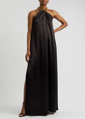 Stella McCartney Chain-embellished Satin Gown