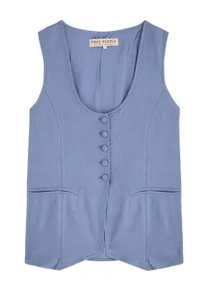 Free People Button Detailed Vests For Women