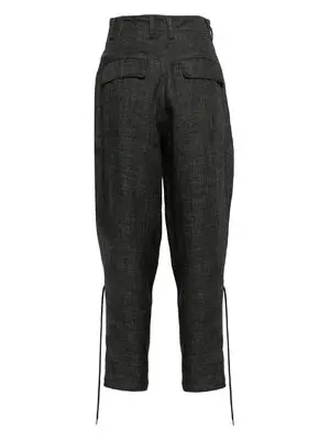 Y’s Tapered-leg Linen Trousers