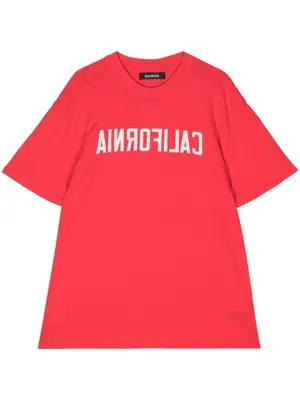 NAHMIAS California-print Cotton T-shirt