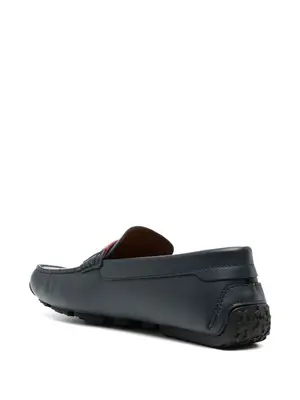 Bally Pilot Leather Loafers - Blue