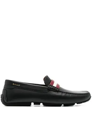 Bally Pilot Leather Loafers - Black