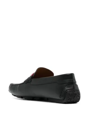 Bally Pilot Leather Loafers - Black