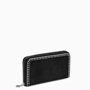 Stella McCartney Zip Around Falabella Wallet - Black