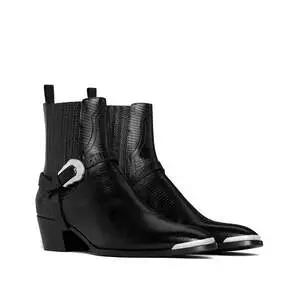 Celine Western Chelsea Boots With Harness