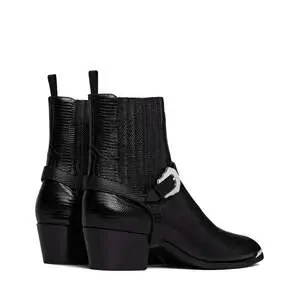 Celine Western Chelsea Boots With Harness
