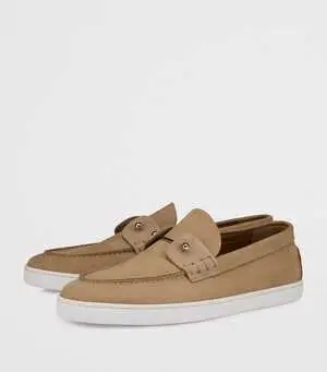 CHRISTIAN LOUBOUTIN Chambeliboat Leather Loafers - Red