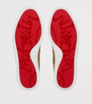 CHRISTIAN LOUBOUTIN Chambeliboat Leather Loafers - Red