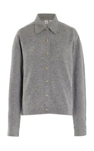 TOTEME Raglan-sleeve Cashmere Shirt - Grey