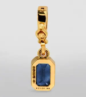 AZLEE Sapphire And Yellow Charm
