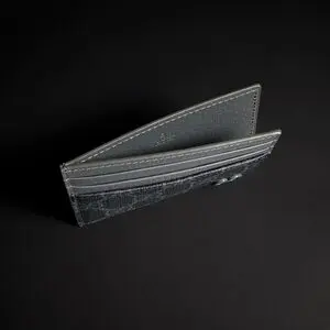 Gucci Bi-color Card Case With Gg Detail - Black