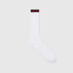 Gucci Gg Supreme Logo Cotton Blend Socks - Beige,Brown | Editorialist