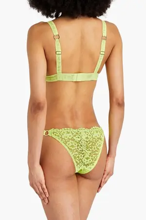 Stella McCartney Neon Stretchlace Triangle Bra