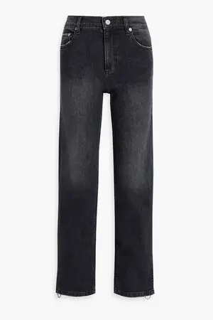 Women's Charcoal Straight Leg Jeans