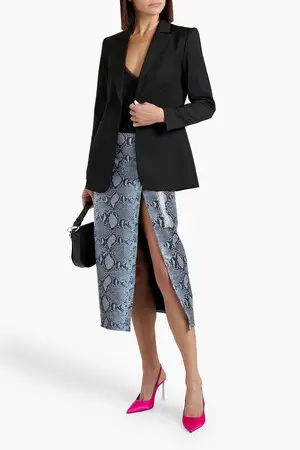 Alice + Olivia Breann Wool-blend Twill Blazer