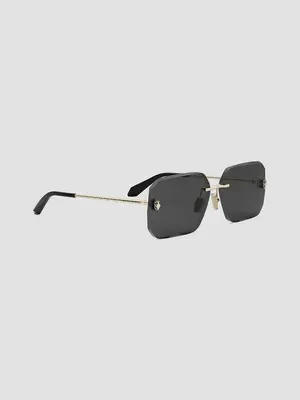 BVLGARI Serpenti 62mm Rectangular Sunglasses