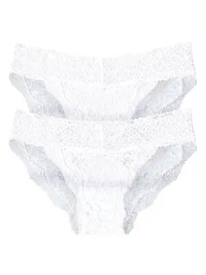 LOVESUZE Stretch Lace Brief Set White