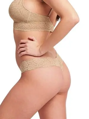 LOVESUZE 3-pack Lace Thongs - Beige