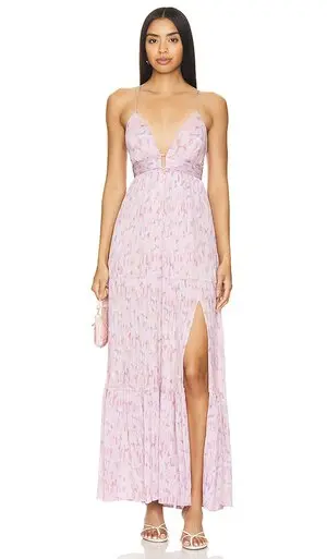 Astr The Label Minari Georgette Maxi Dress