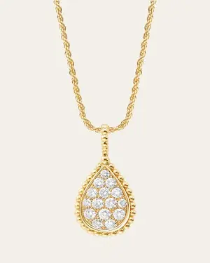 Boucheron Serpent Bohème Diamond Pendant Necklace - Gold