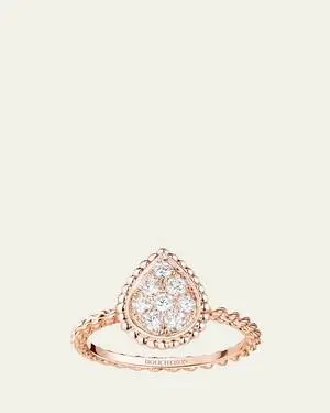 Boucheron Serpent Bohème Pink Gold Diamond Ring - Rose Gold