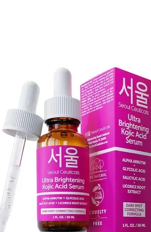 SEOUL CEUTICALS Korean Skincare Ultra Brightening Kojic Acid Serum - Clear