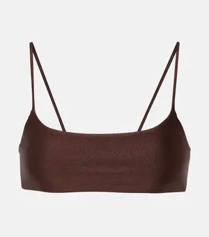 Jade Swim Muse Bikini Top - Brown